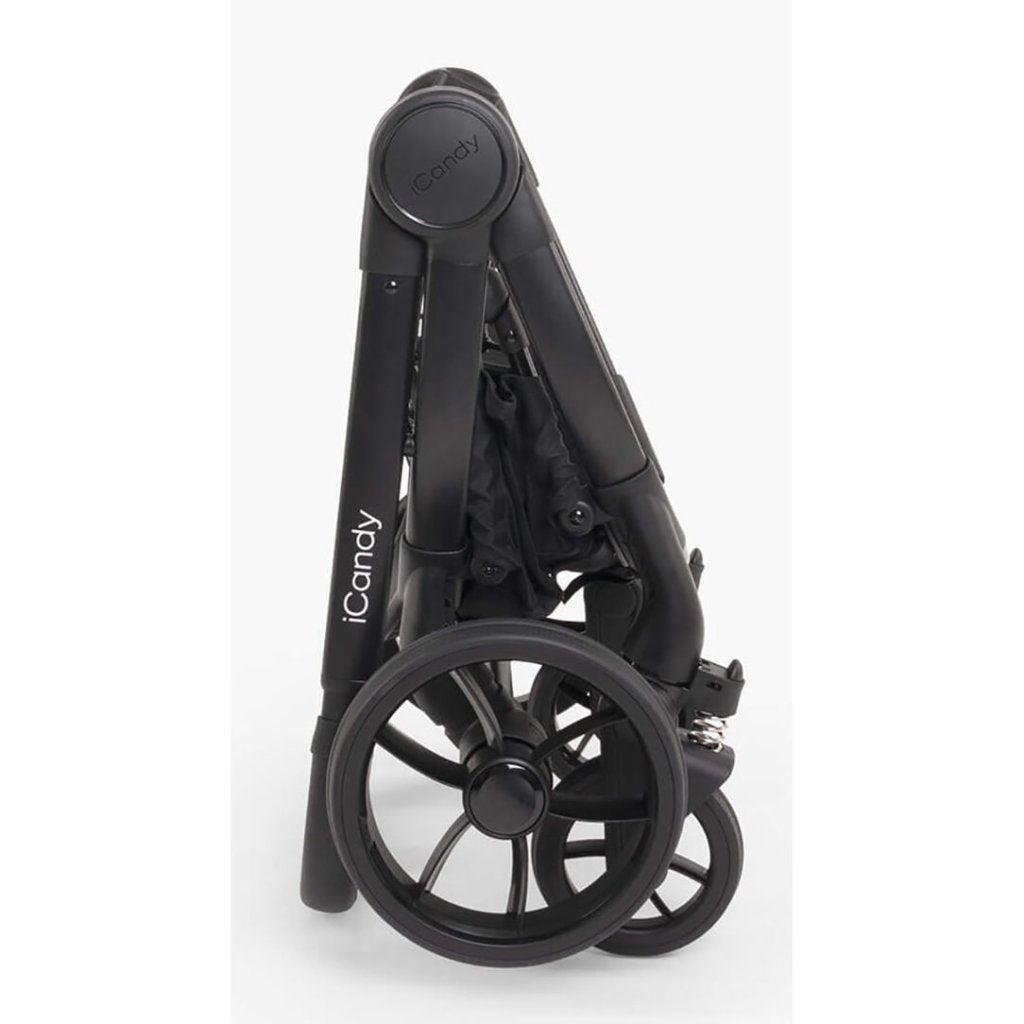 ICANDY Peach 7 Double Pushchair and Carrycot Combo Set - Black Edition ...